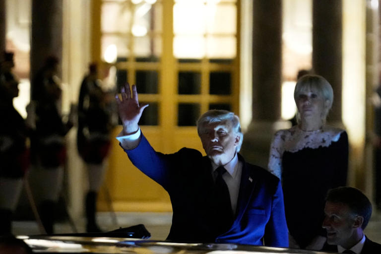Trump posts repeatedly on overnight Air Force One flight from France