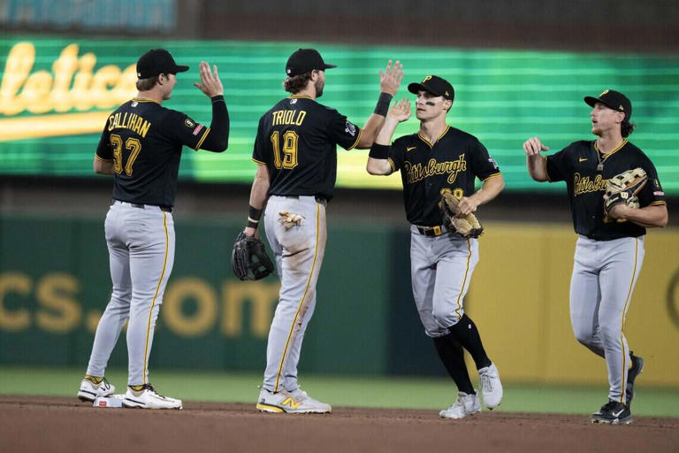 A's fall in 12-4 blowout as Pirates tee off on starter returning from ...