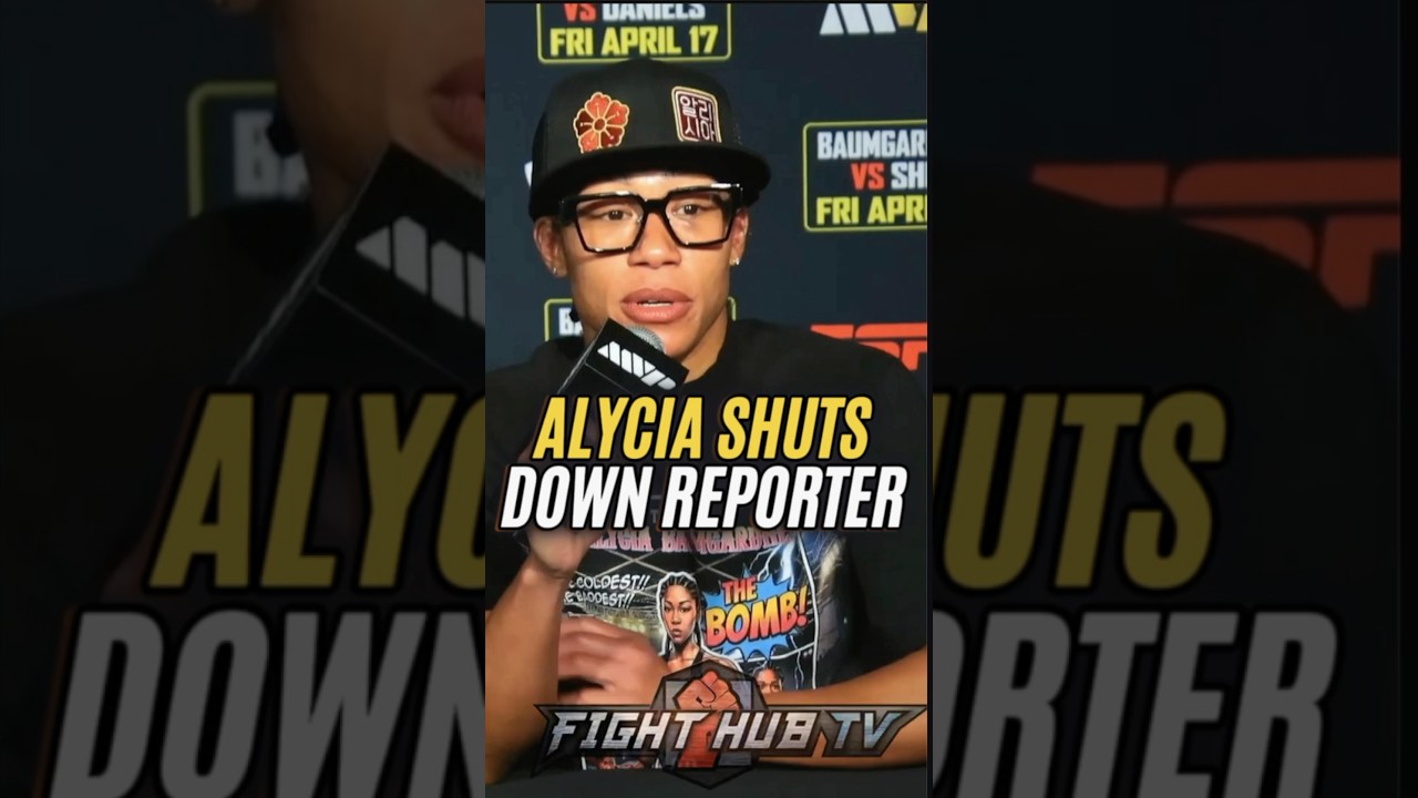 Alycia Baumgardner shuts down a reporter regarding the Mikaela Mayer ...