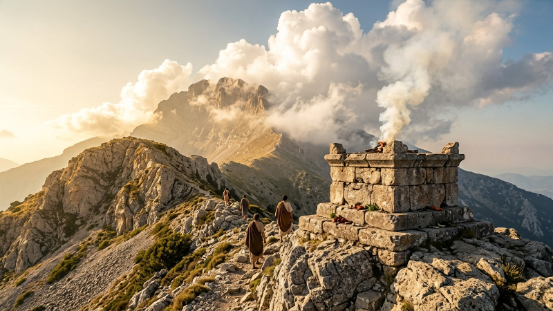 Did the ancient Greeks climb Mount Olympus to find their gods?