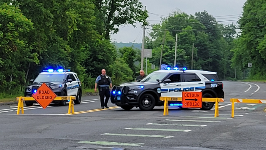 Heavy police presence outside Holyoke hotel; Route 5 closed