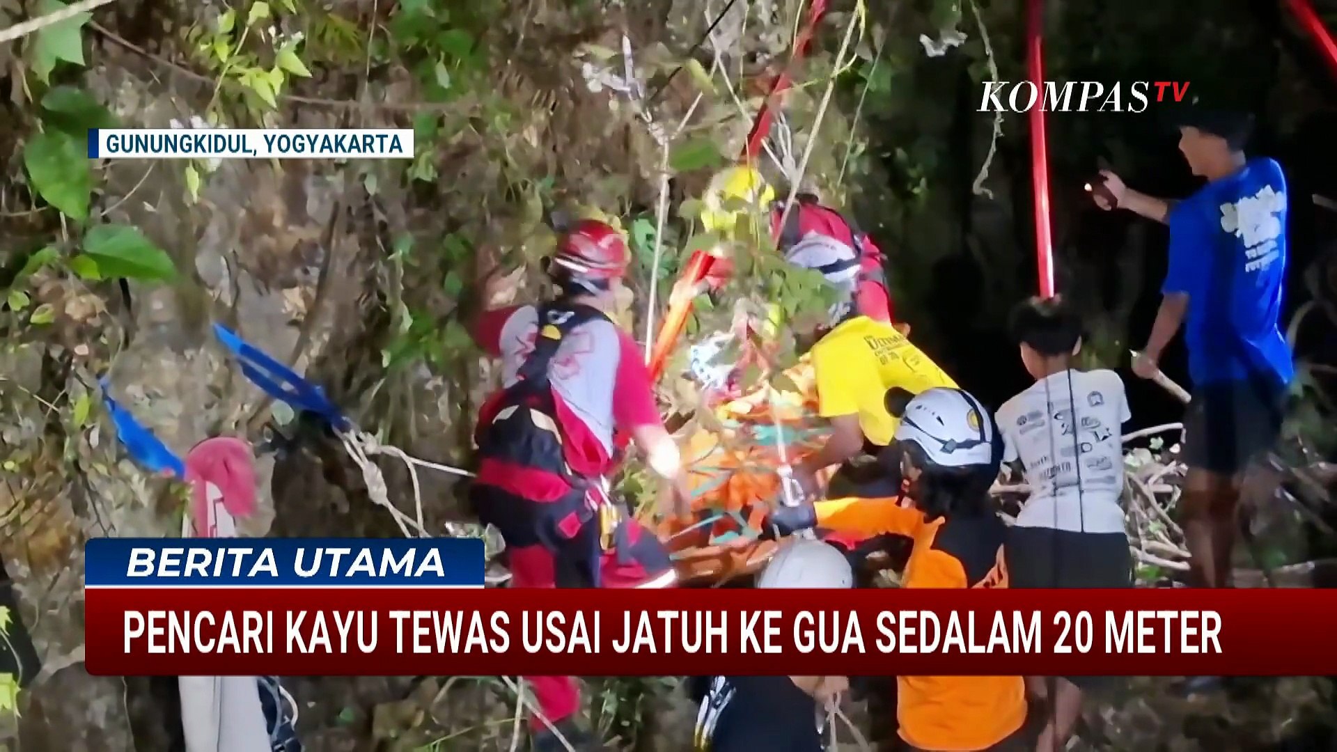 Tim SAR Evakuasi Pria yang Terjatuh ke Gua Vertikal Sedalam 20 Meter di ...