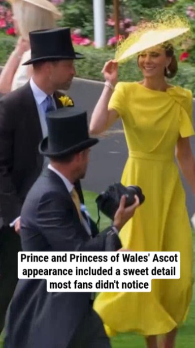 Prince and Princess of Wales' Ascot appearance included a sweet detail ...