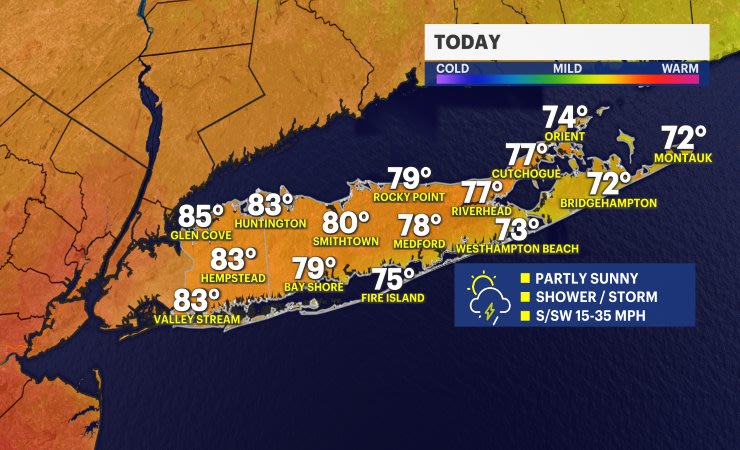 Storm watch: Spotty showers and a few thunderstorms may produce strong ...