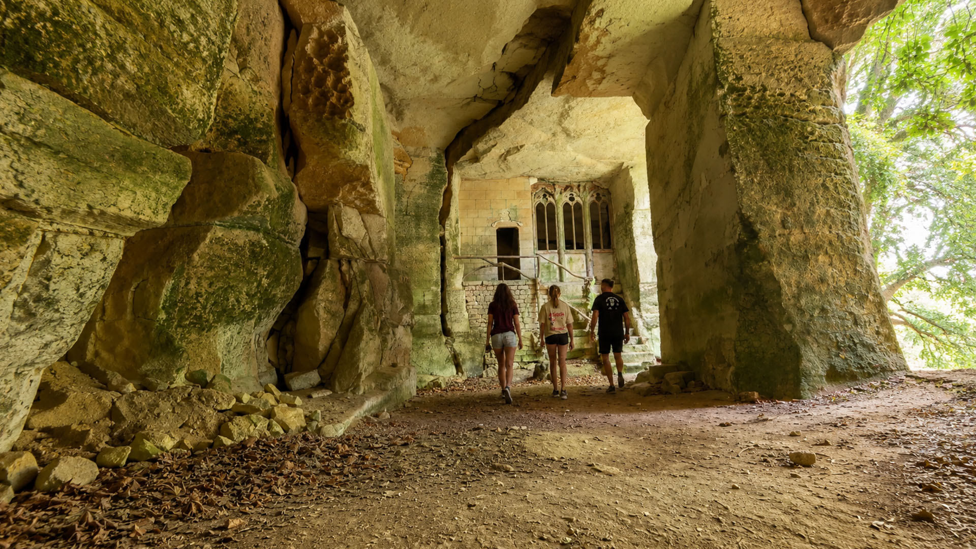 I found and explored an underground castle hidden deep in the side of a ...