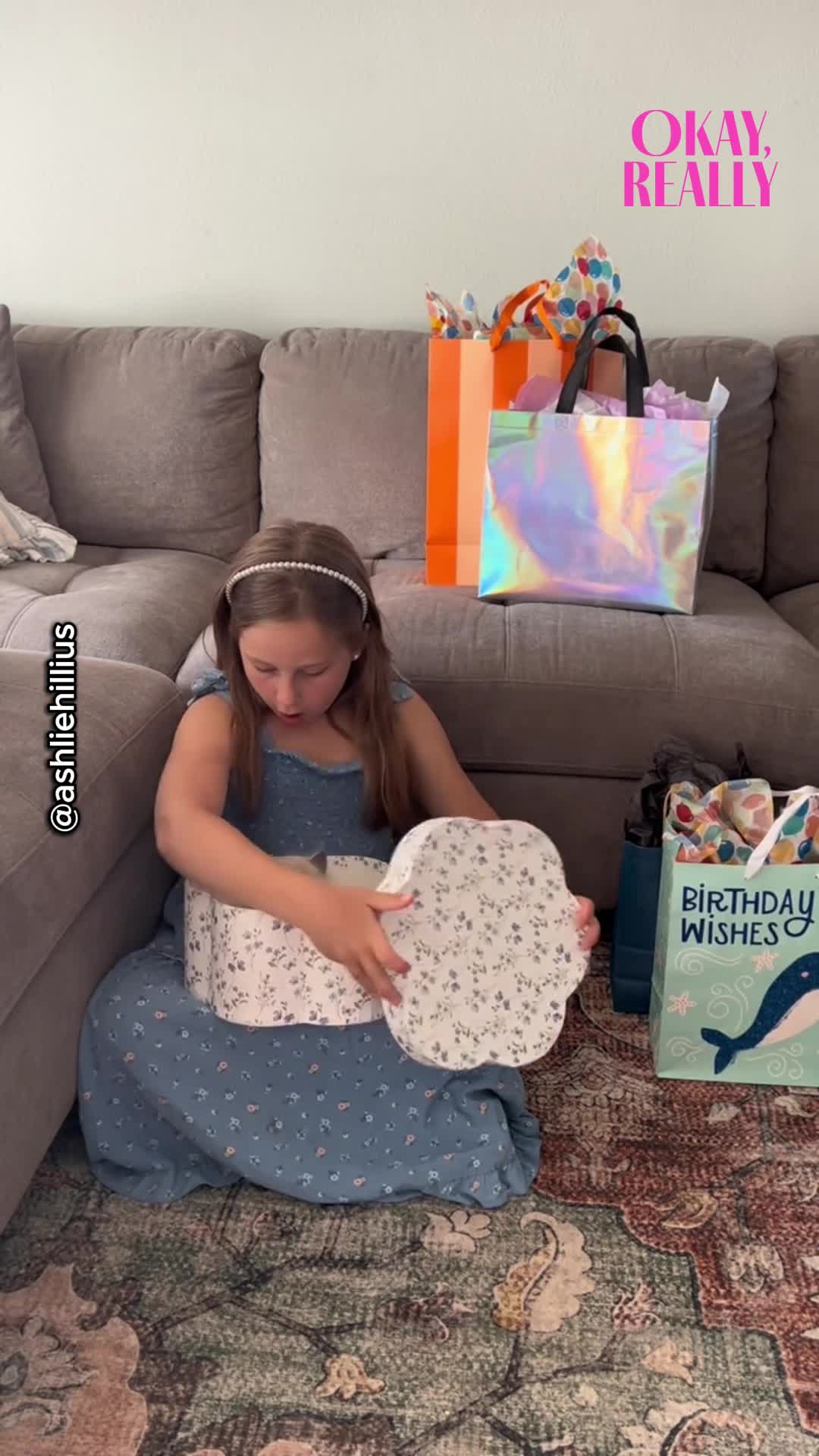 Young girl battling brain cancer left stunned by surprise gift