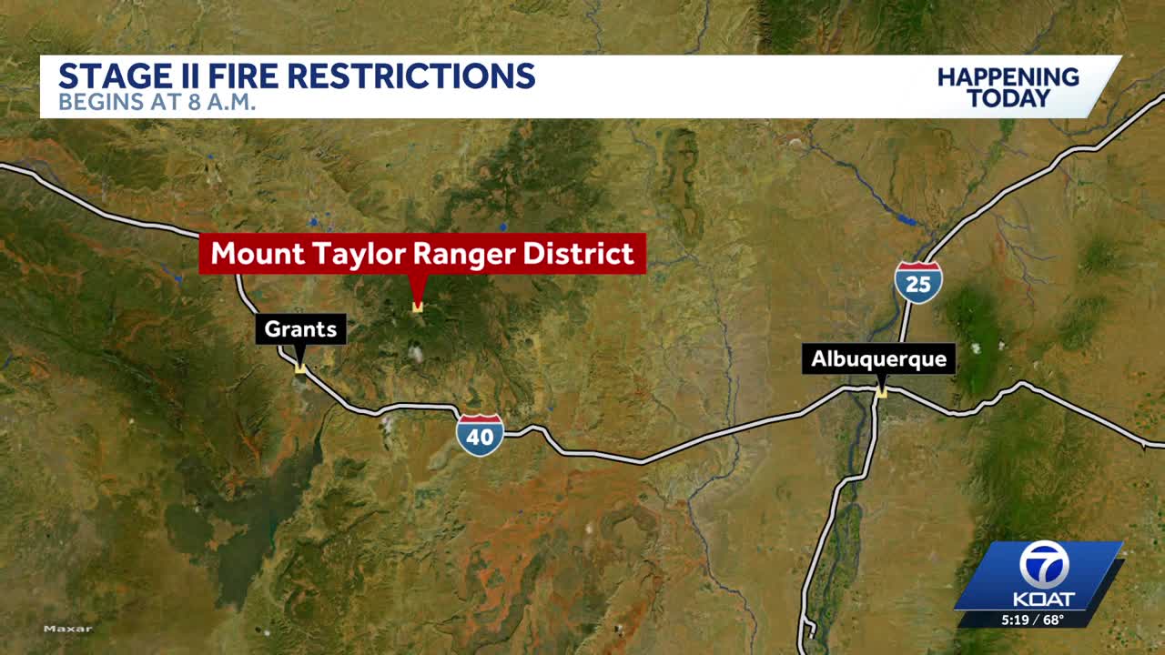 Stage II fire restrictions begin in Mount Taylor Ranger District