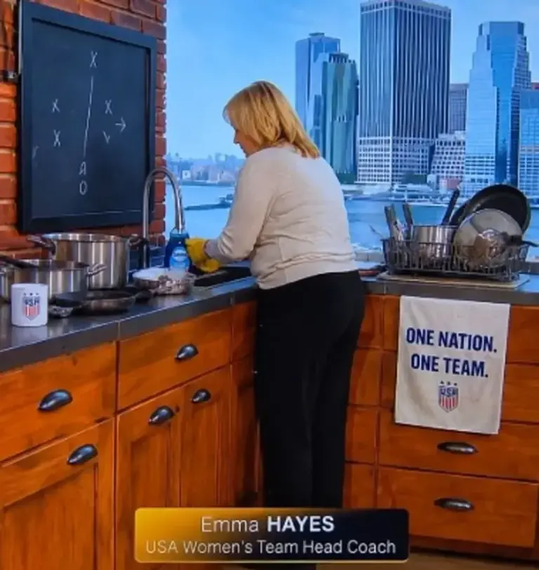 ITV sexism storm erupts after Emma Hayes works from 'kitchen' for ...