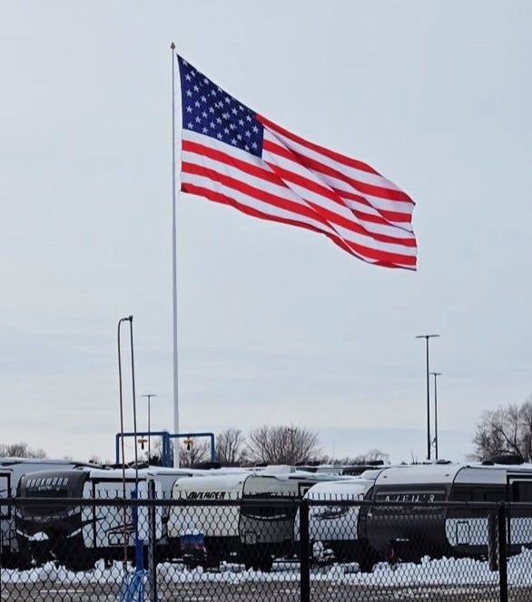 Why are South Carolina flags at half-staff today, June 18?