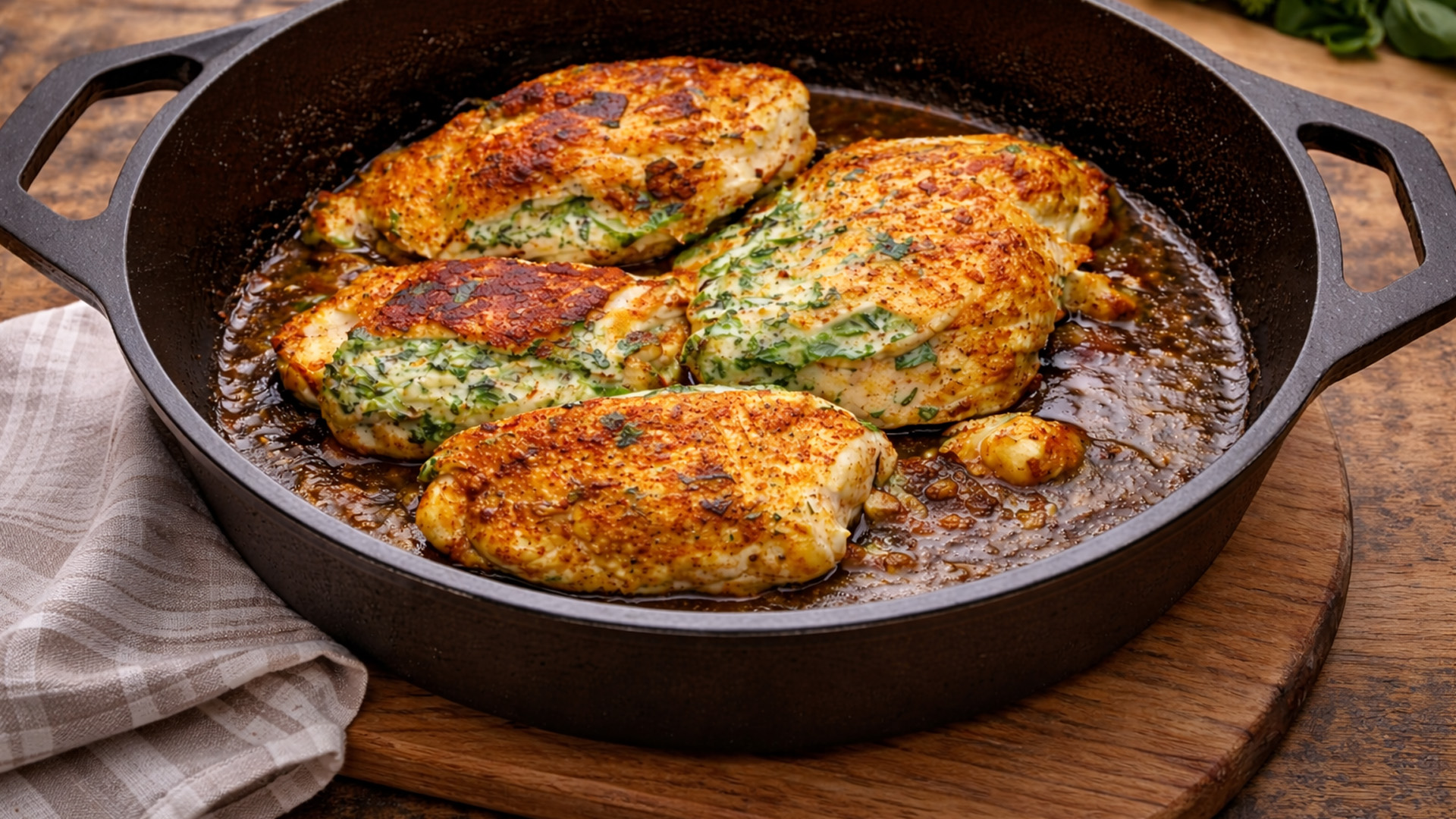 How to make spinach and cheese stuffed chicken breast