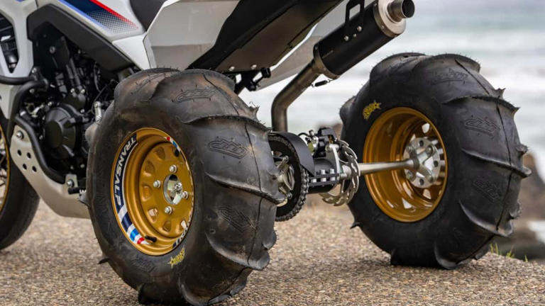 This custom Honda off-road trike is awesome and terrifying