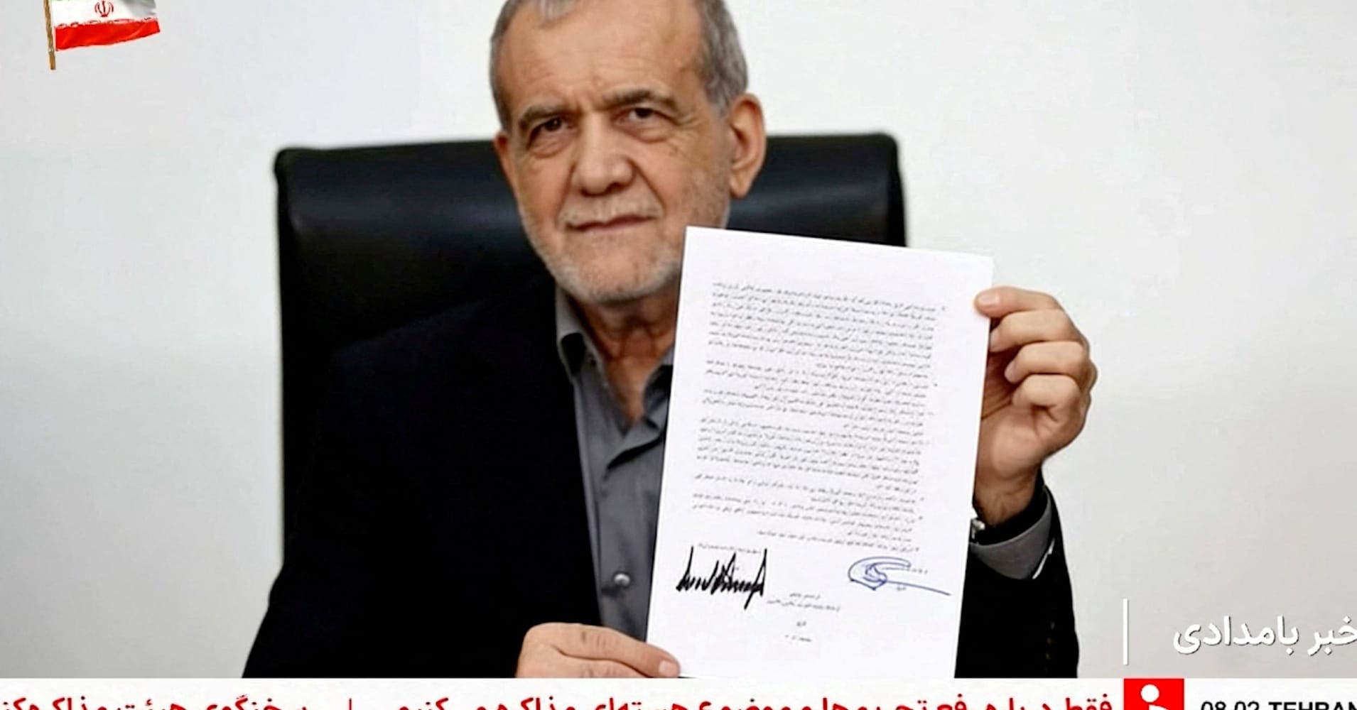 Trump and Iran's President Pezeshkian sign memorandum aimed to end war