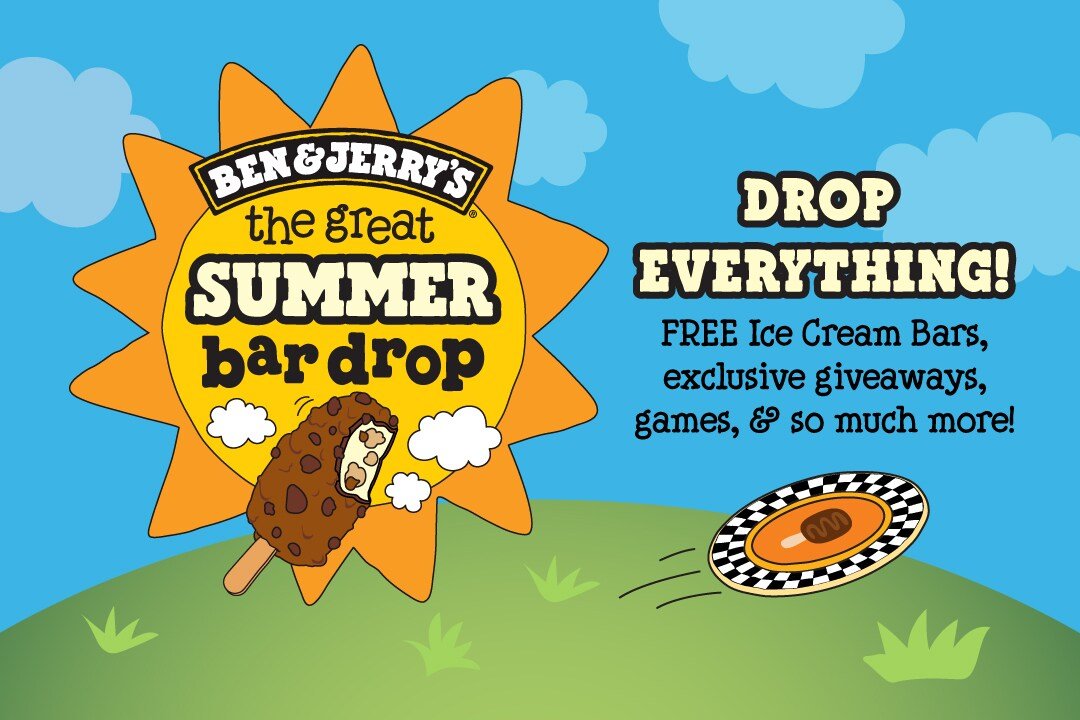 Ben & Jerry's the great summer bar drop, NYC