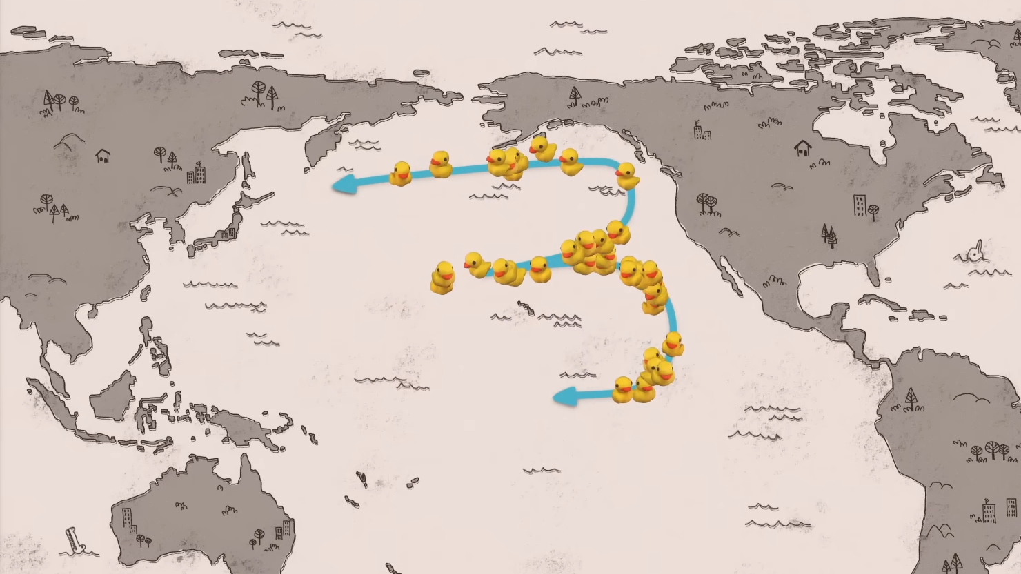 A cargo ship lost 28,000 rubber ducks - years later they were everywhere
