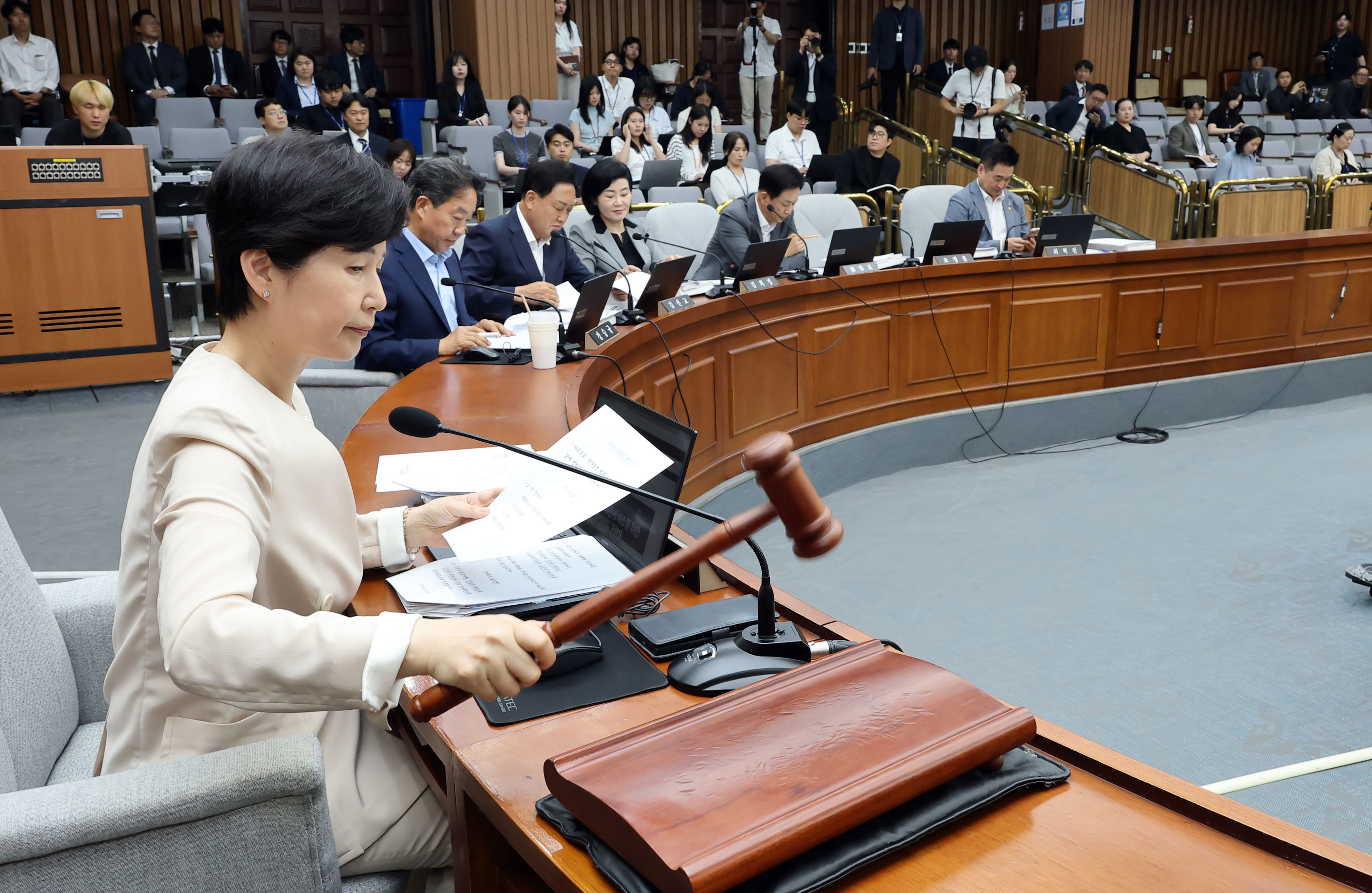 Han Seong-Sook's hearing proceeds without witnesses