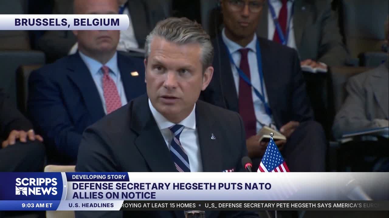Hegseth’s Brussels broadside: NATO allies chided on security, gender ...