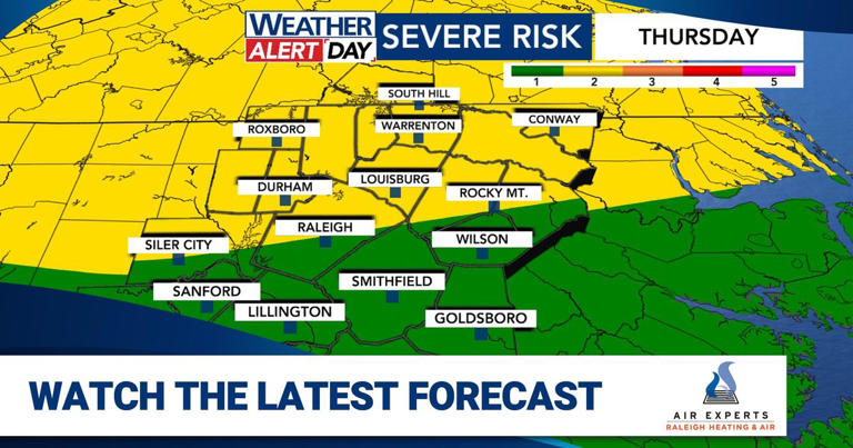 WRAL weather alert days: Highs soared to new records Thursday, Friday ...