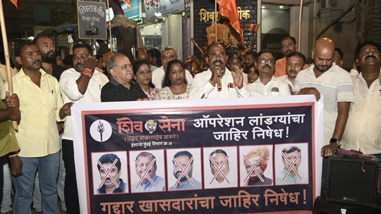 Rebellion crisis highlights: Rebel Sena UBT MPs feared Congress merger ...