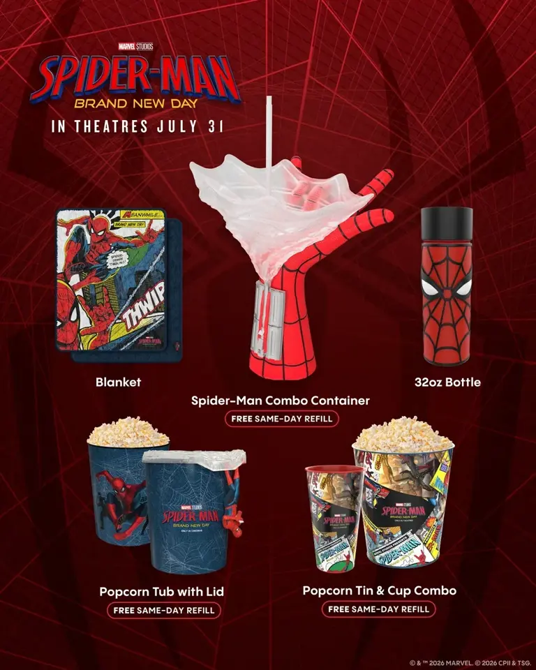 Spider-Man: Brand New Day popcorn buckets revealed as tickets go on sale