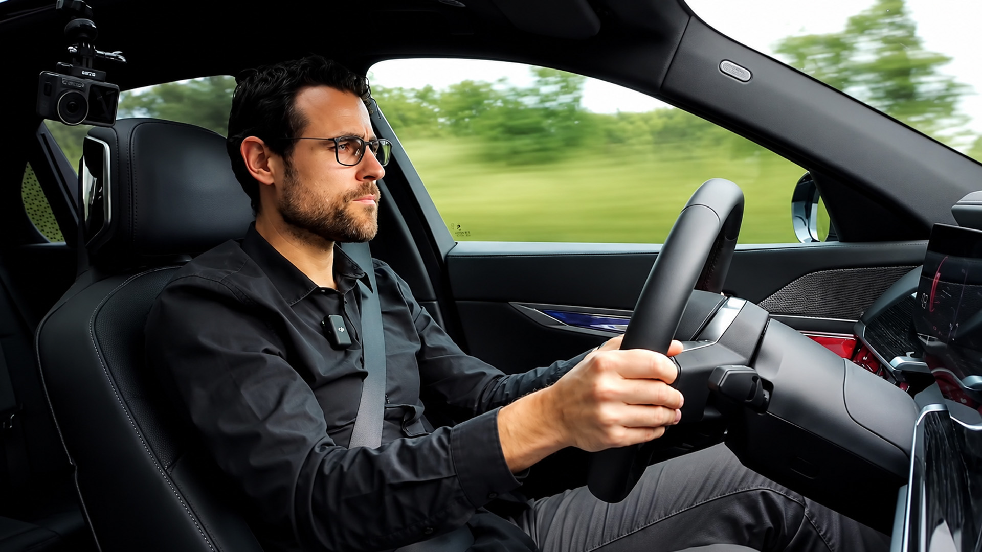 How comfortable is the BMW i7 when driving fast on the road?