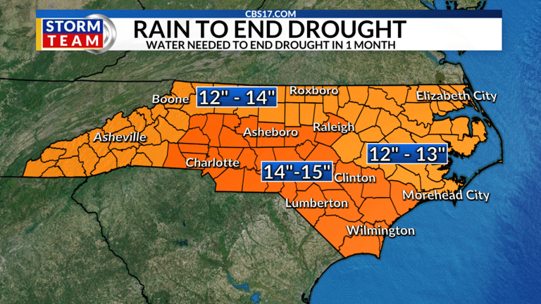 Drought worsens again across NC as exceptional conditions spread in ...