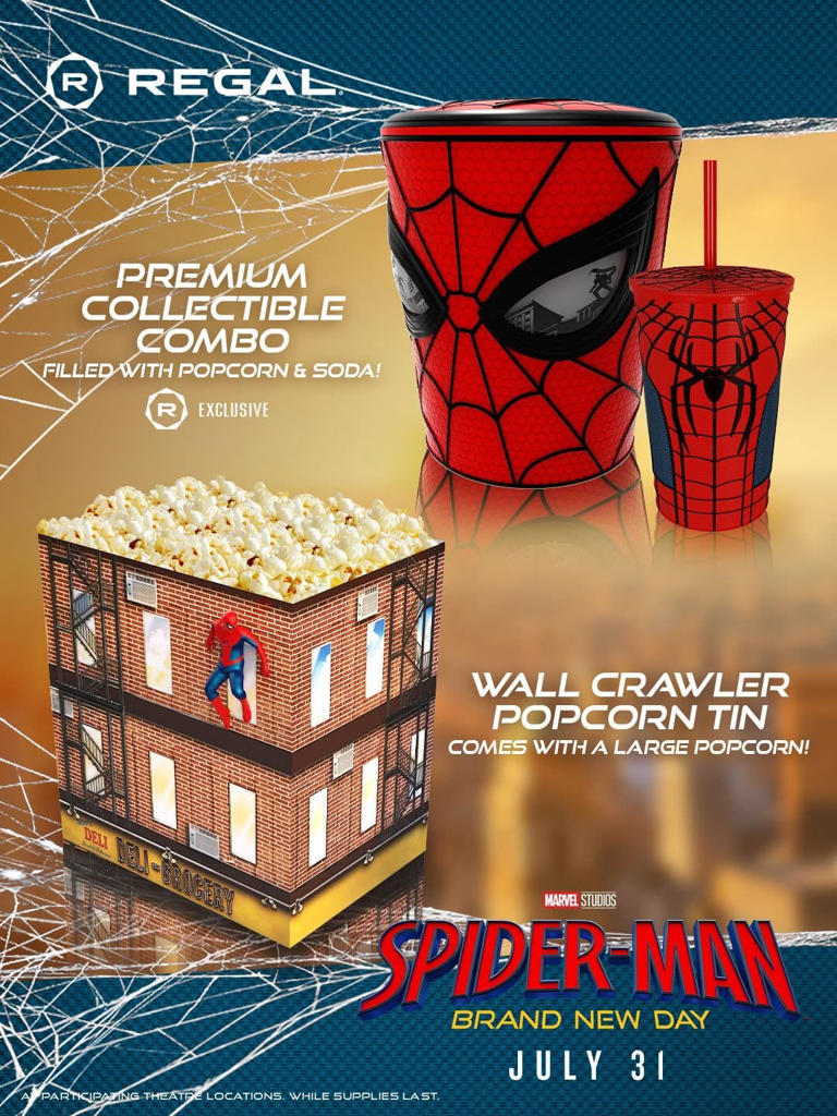 Spider-Man: Brand New Day popcorn buckets revealed as tickets go on sale