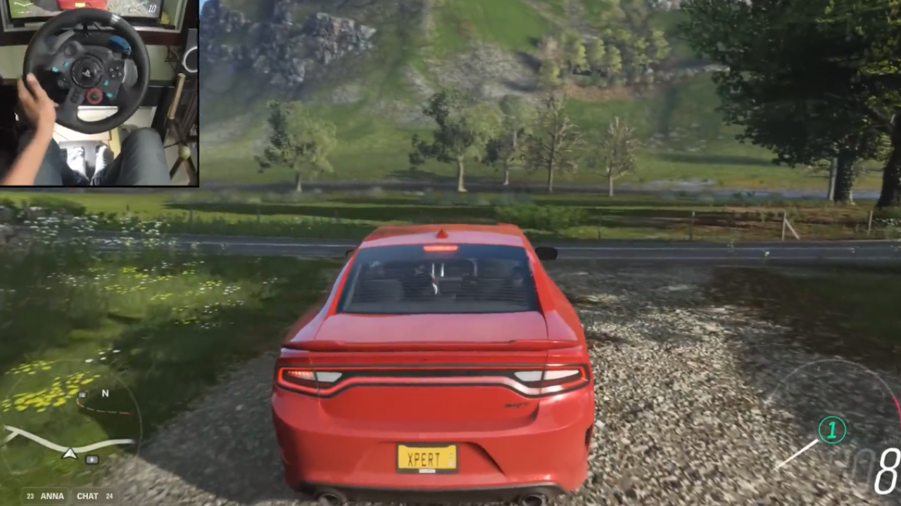 Epic Hellcat drive Forza Horizon 4 Logitech G29 steering experience