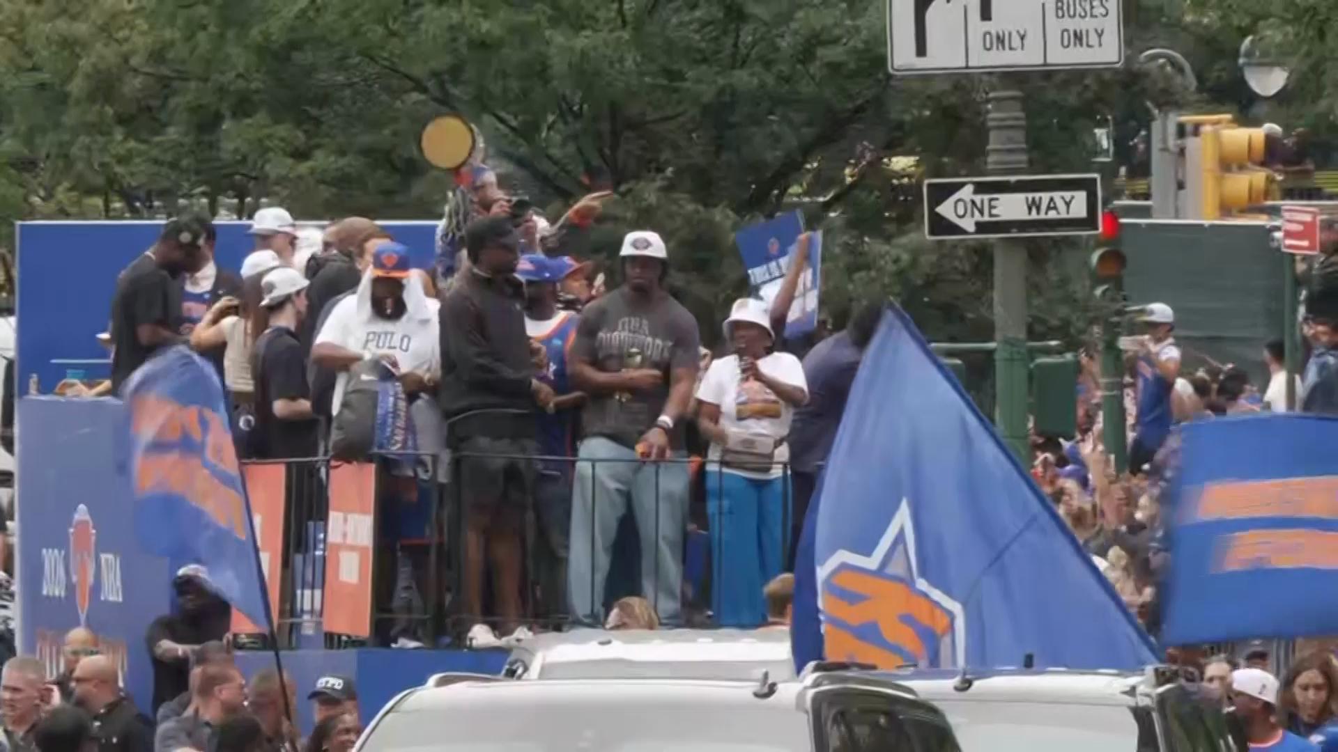 Knicks victory parade rocks New York as fans fill the streets