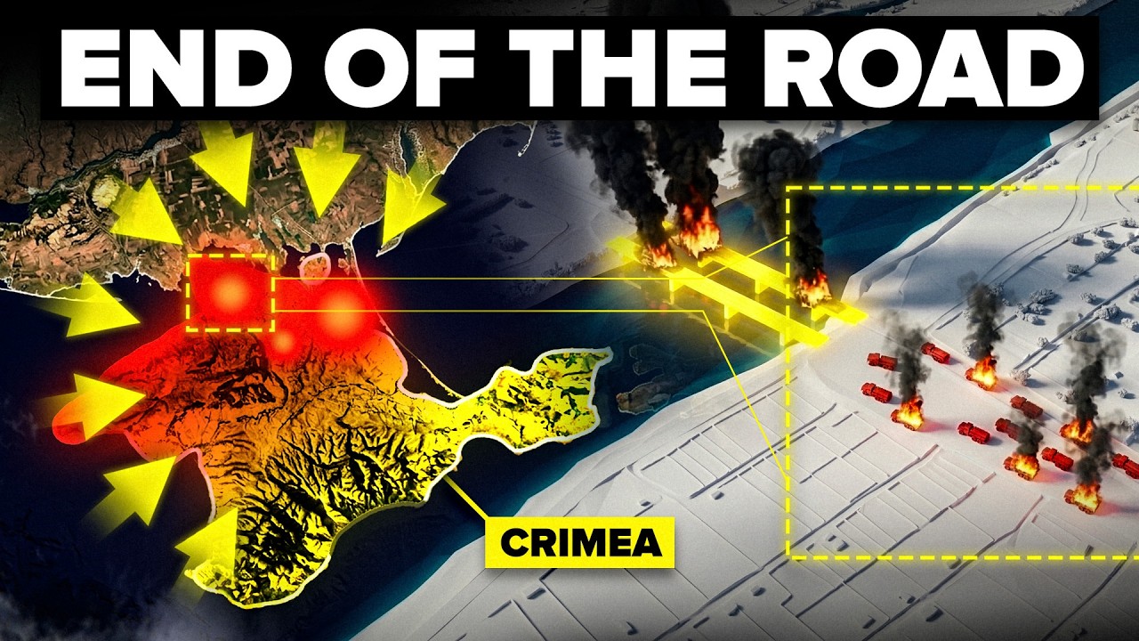50 Russian vehicles drive onto Crimean Bridge, 2 minutes later, gone