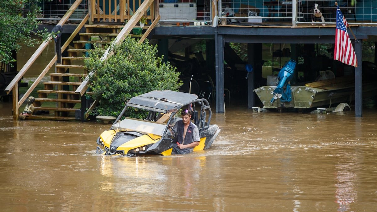 Tropical storm Arthur remnants pound Gulf states with heavy rain