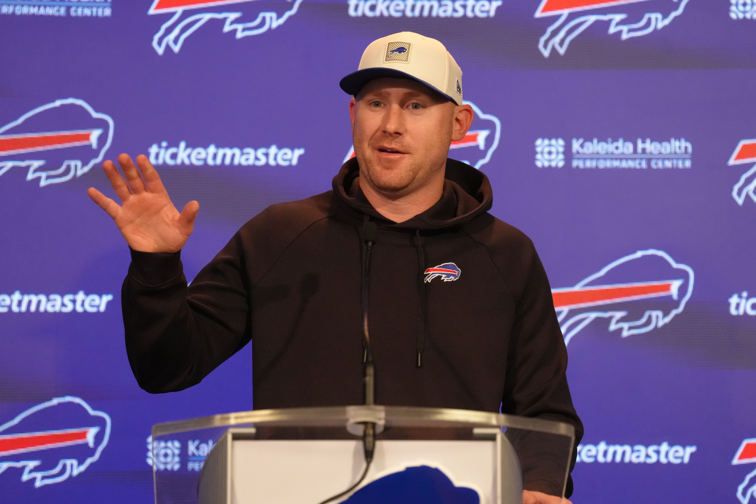 Bills HC Joe Brady breaks silence on firing of Sean McDermott