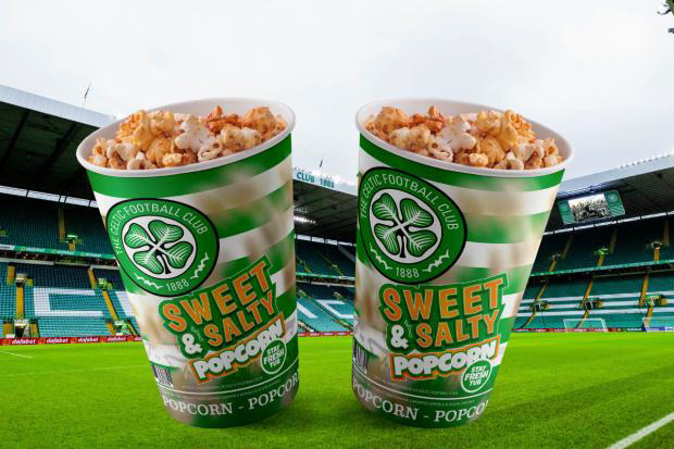 Celtic FC launches bespoke popcorn tubs in shops across Scotland