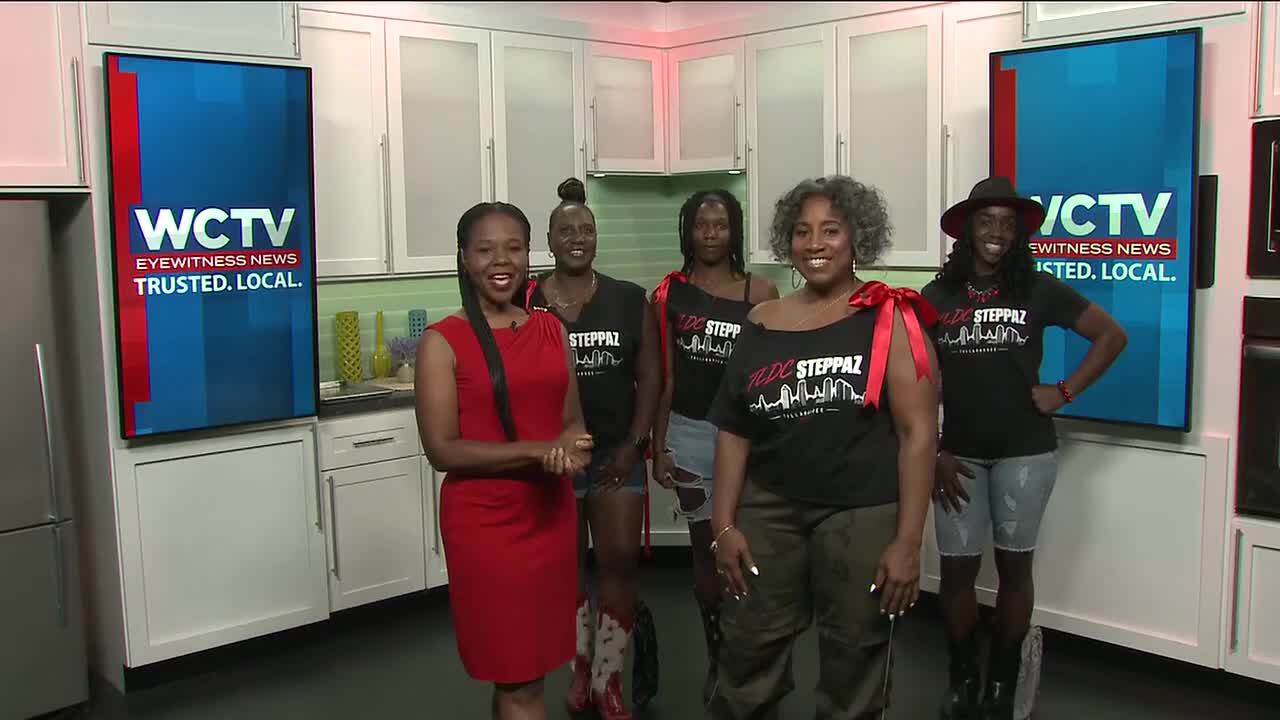 Tallahassee line dance class visits WCTV studio