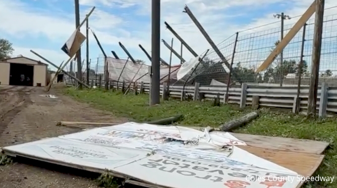 Tornado deals heavy damage at Coles County Speedway