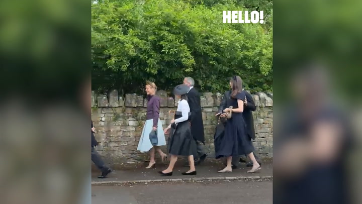 Watch: Earl of Snowdon and his girlfriend arrive at Peter Phillips' wedding