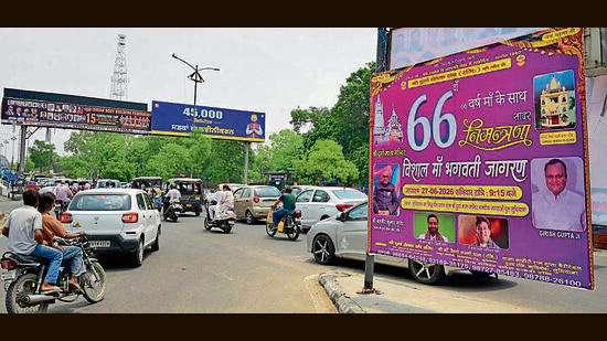 Ludhiana: Commuters face trouble as 'illegal' banners continue to ...