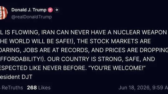 'Oil is flowing': Trump claims economic win and Iran diplomatic ...