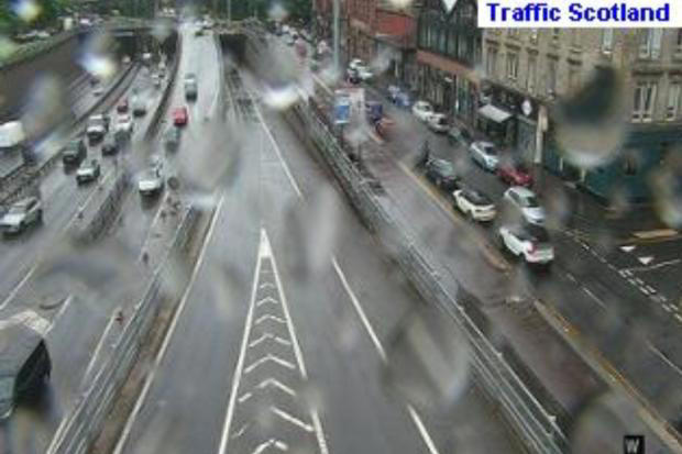 Rush hour chaos hits several Glasgow motorways due to heavy rain and ...