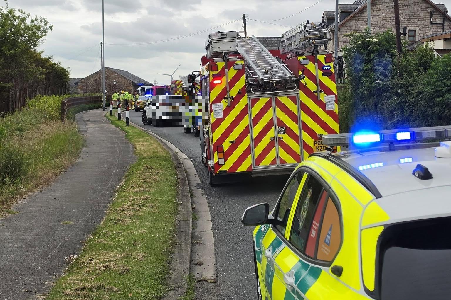 Three people taken to hospital after Heysham road traffic collision