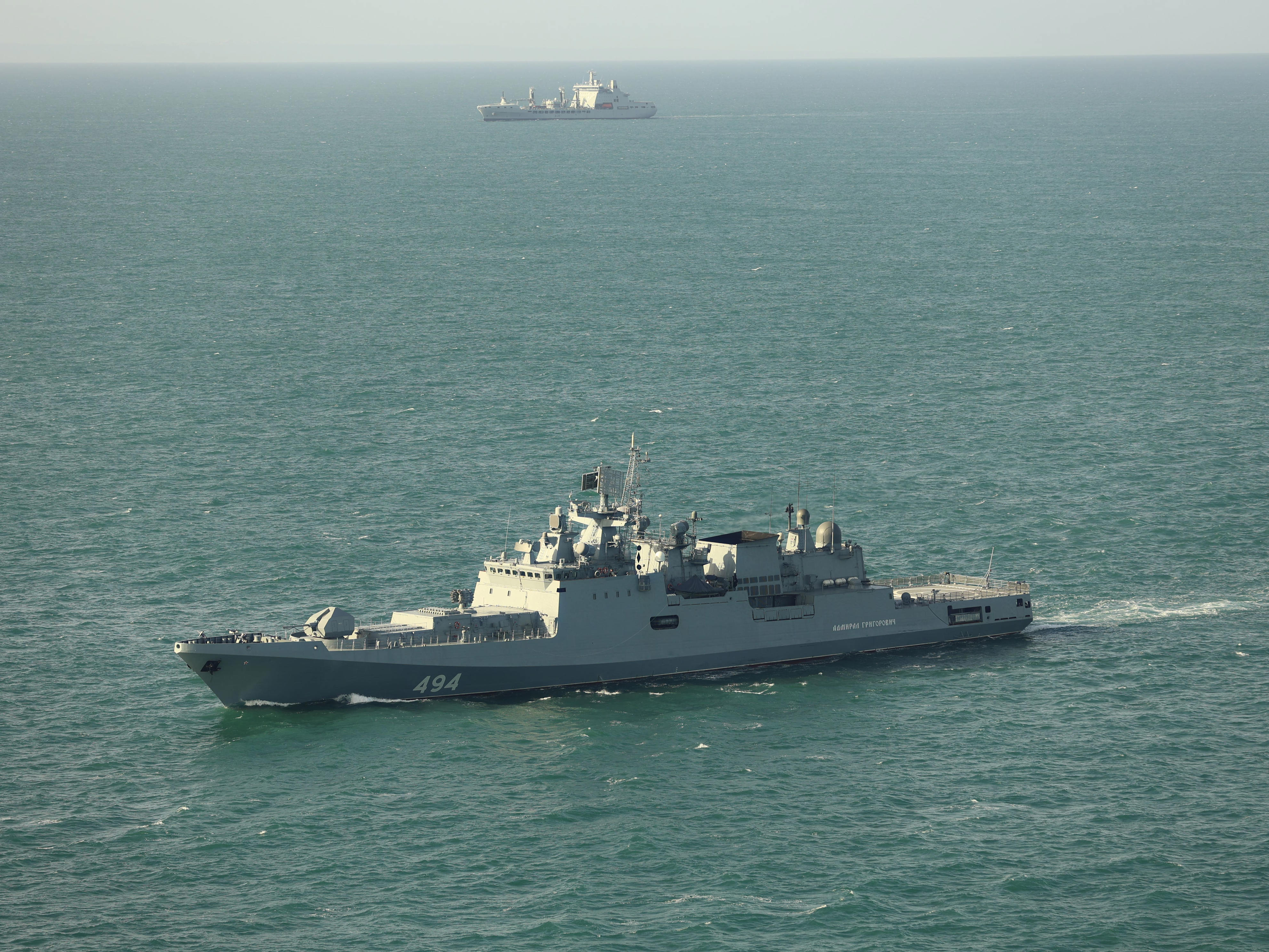 Couple say Russian warship fire warning shots near yacht south of the ...