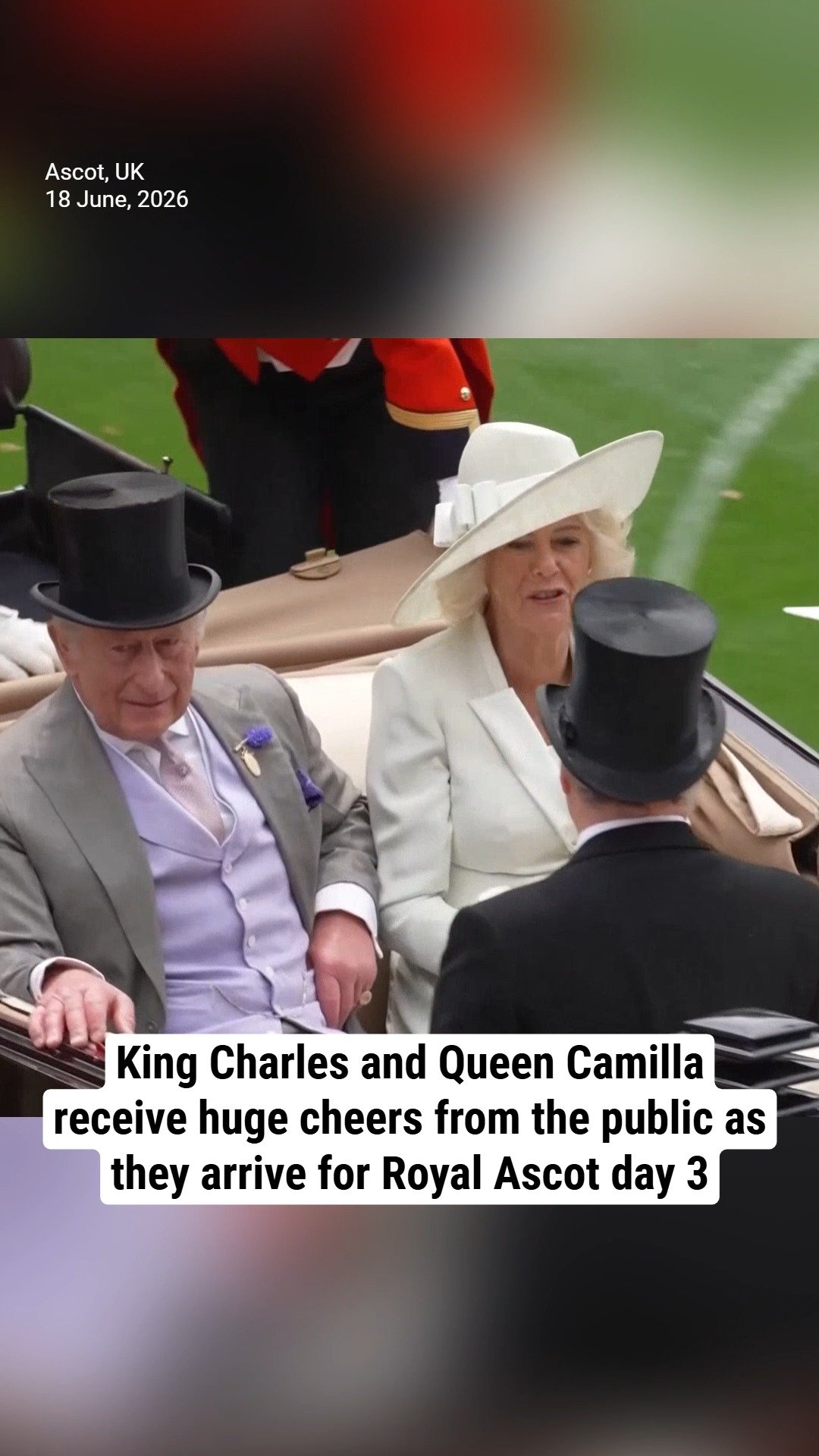 King Charles and Queen Camilla receive huge cheers from the public as ...
