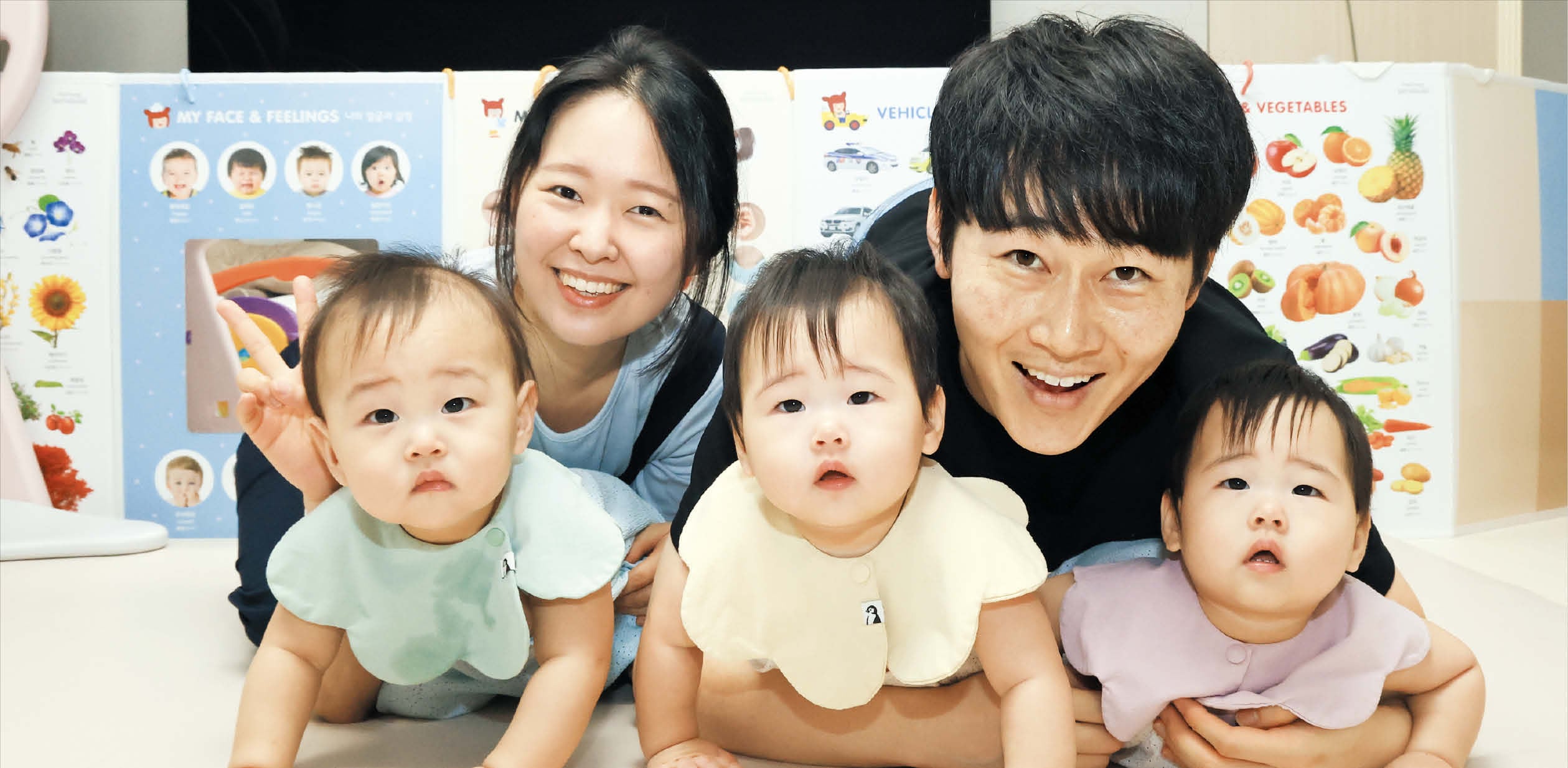 Miracle triplets surprise Gyeonggi couple after unexpected third heartbeat