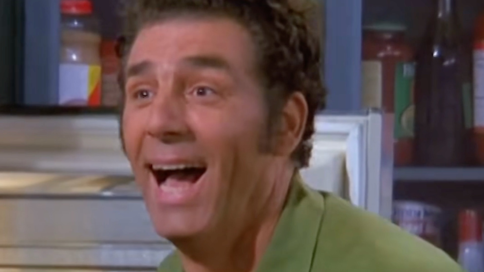 Jerry tries to act angry on Seinfeld
