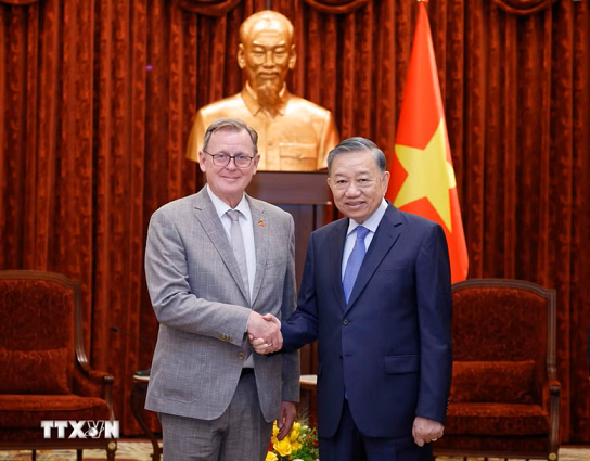 Tổng Bí thư, Chủ tịch nước Tô Lâm tiếp Phó Chủ tịch Quốc hội Cộng hòa ...
