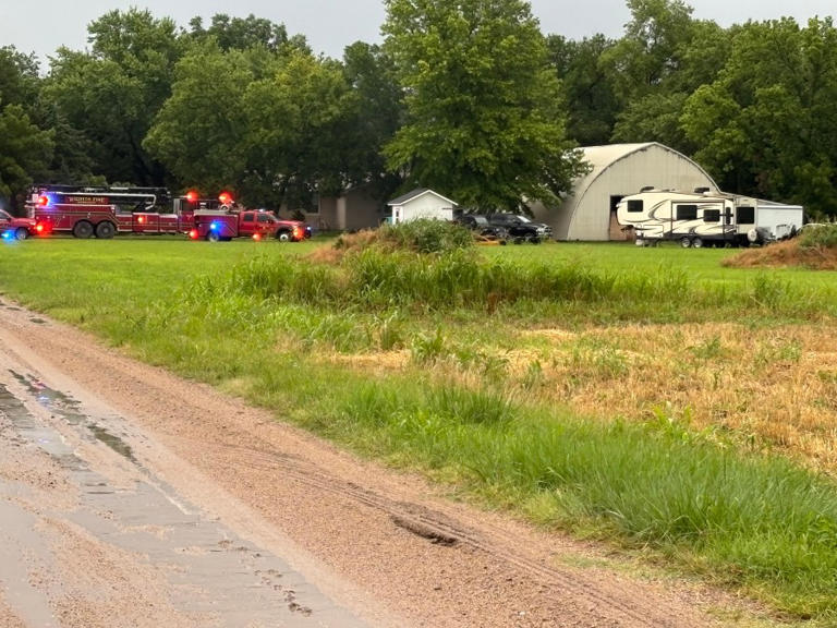 One found dead after RV fire on edge of Wichita