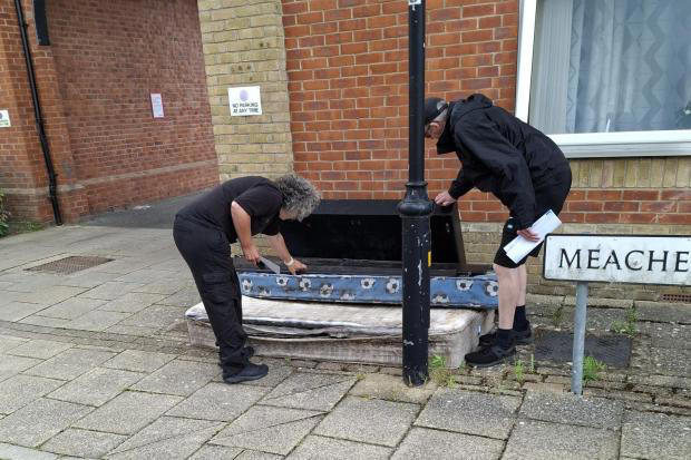 Clear-up removes fly-tip and 18 bags of litter from the Hythe