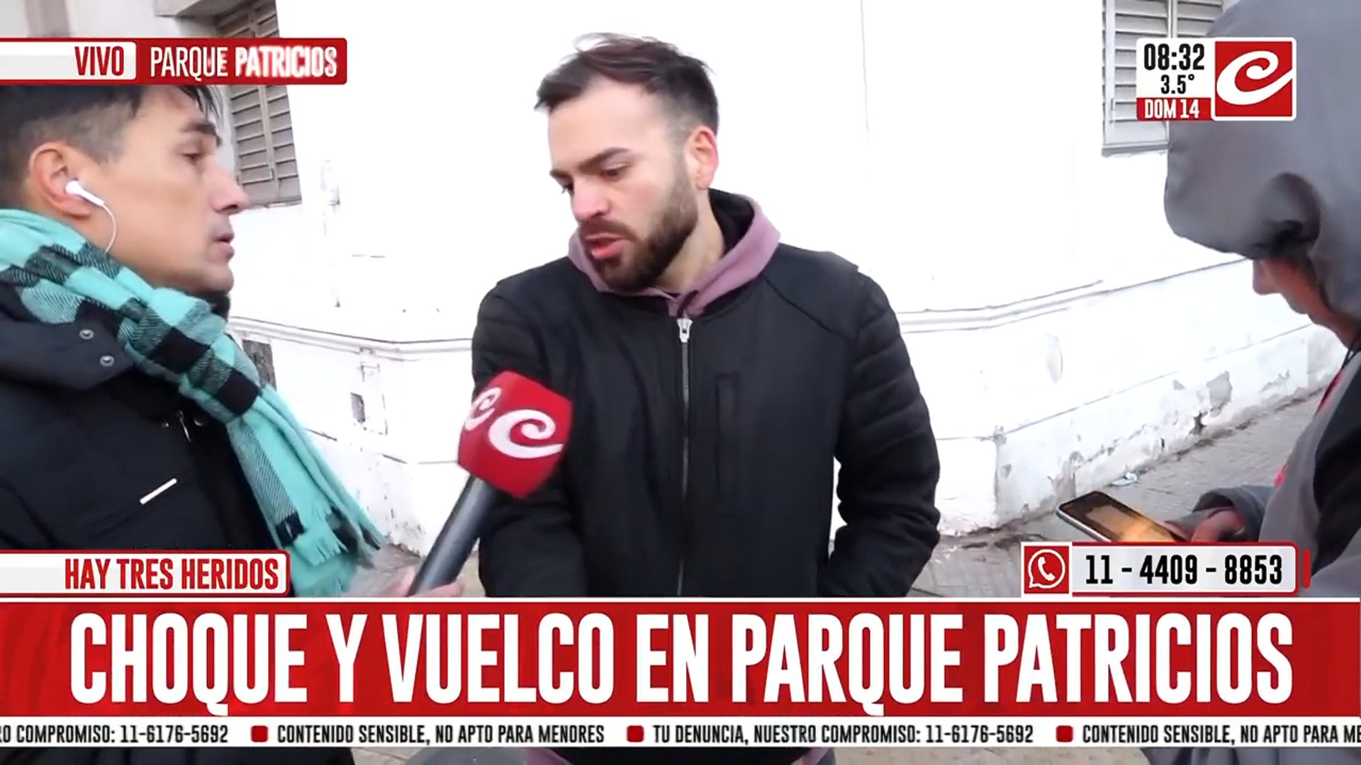 Choque y vuelco en Parque Patricios: hablan los conductores involucrados