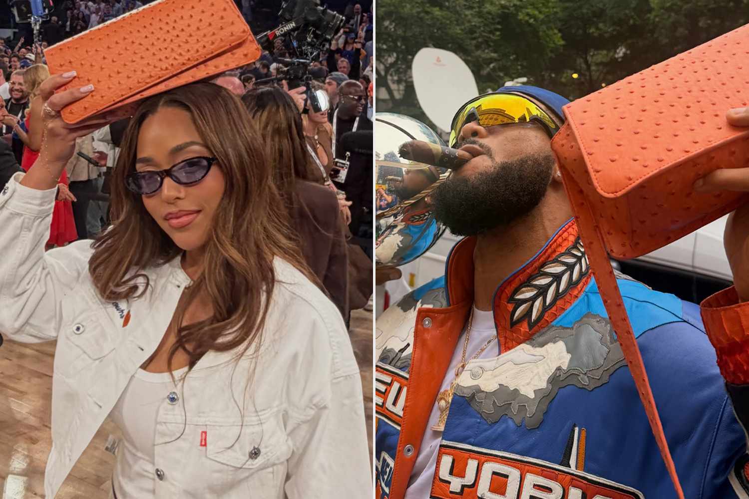 Jordyn Woods supports fiancé Karl-Anthony Towns at Knicks championship ...