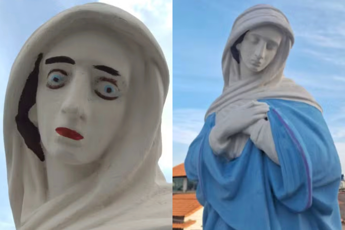 Tentativa de restauração de esculturas religiosas viraliza e gera ...