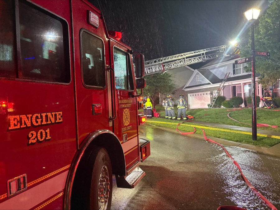 Lightning strike during recent storms leads to Bargersville house fire